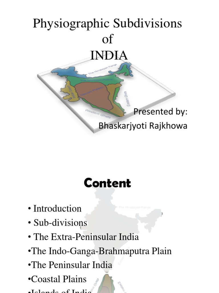 India's Physiographic Divisions | PDF | Himalayas | Geomorphology