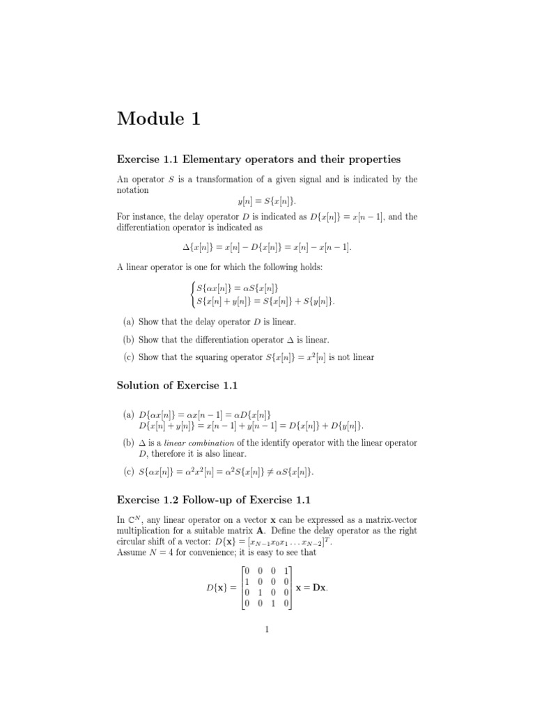 Practice Homework Set | PDF | Eigenvalues And Eigenvectors | Basis (Linear Algebra)