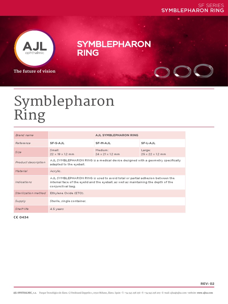 Symblepharon Ring | PDF | Ophthalmology | Chemical Substances