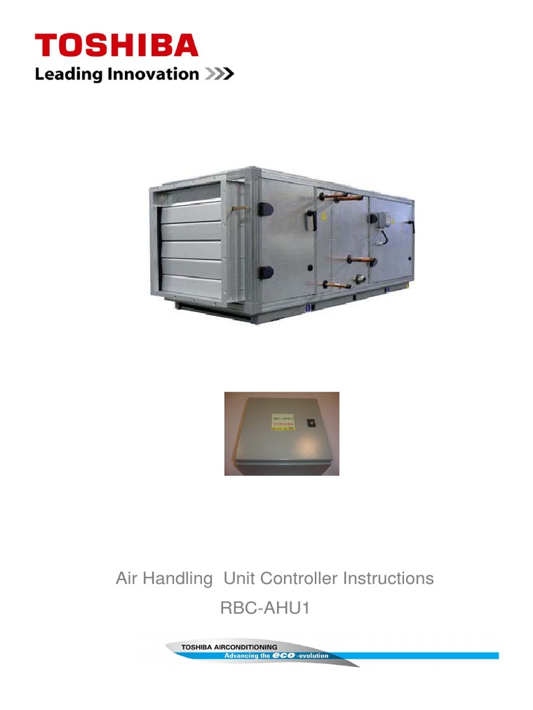 Toshiba AHU Controller Installation Guide | PDF | Air Conditioning ...