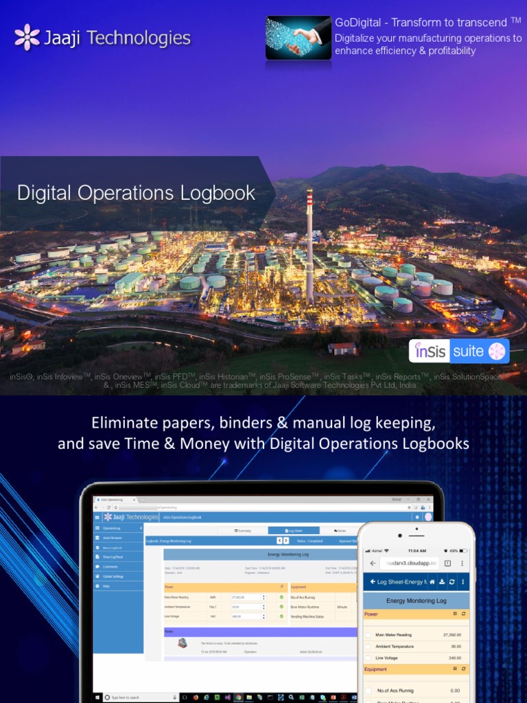 InSis Operations Logbook | PDF | Mobile Device | Mobile App