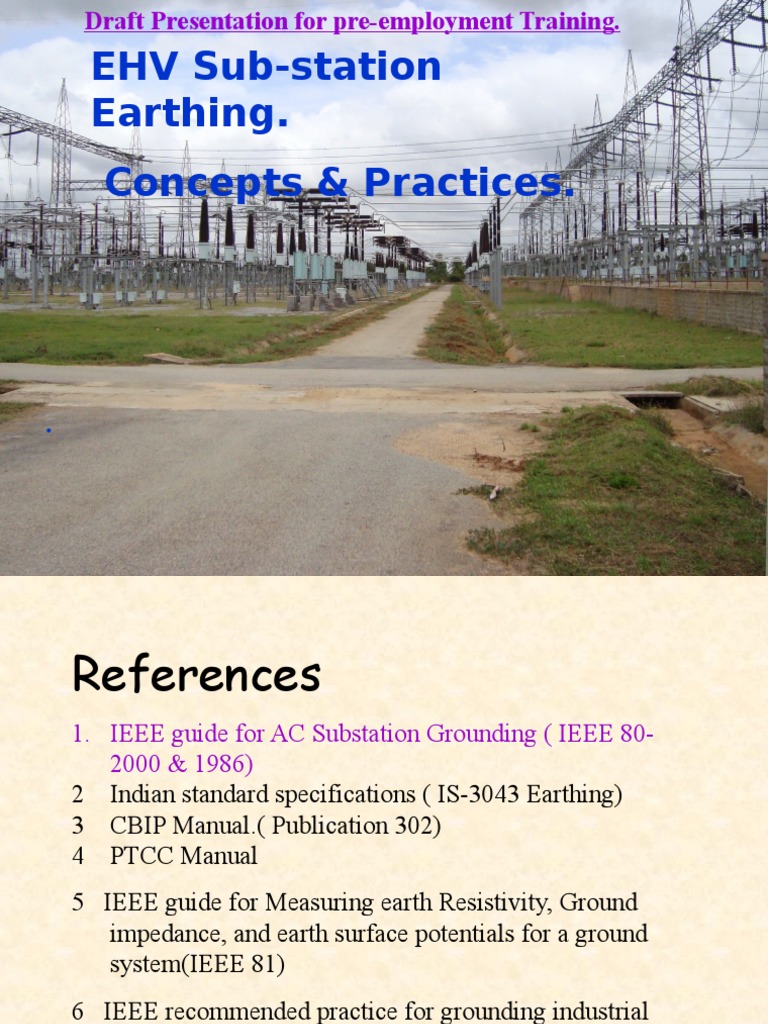 Earthing Presentation | PDF | Electrical Substation | Electrical ...