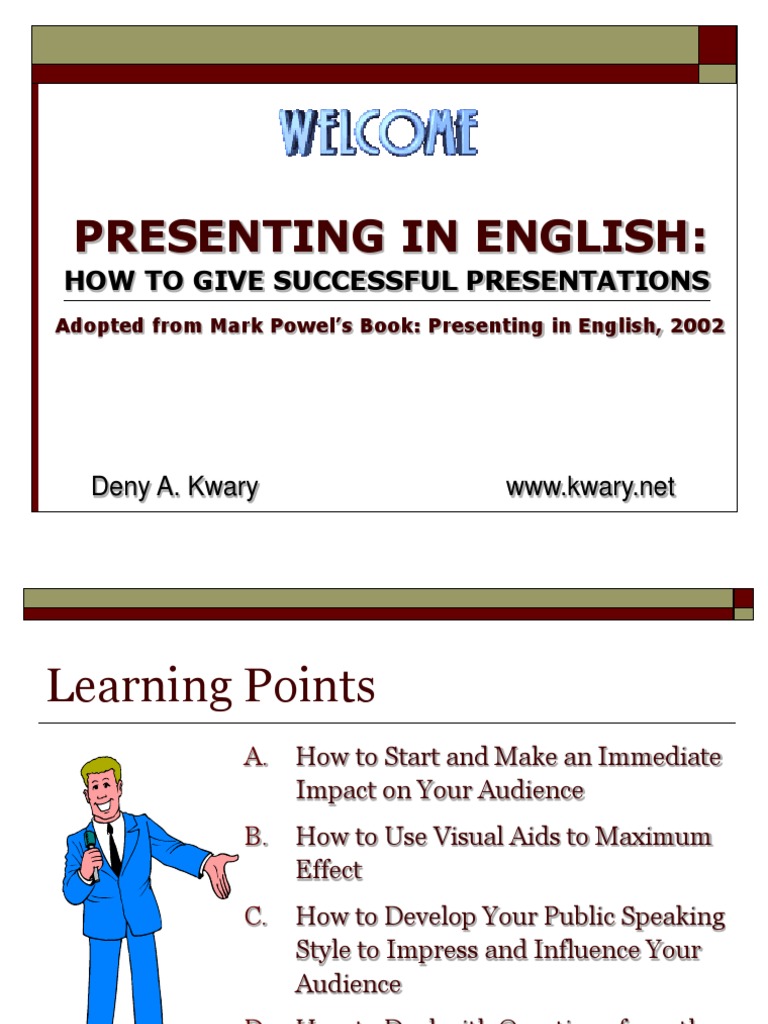 Mastering English Presentation Skills | PDF | Public Speaking ...
