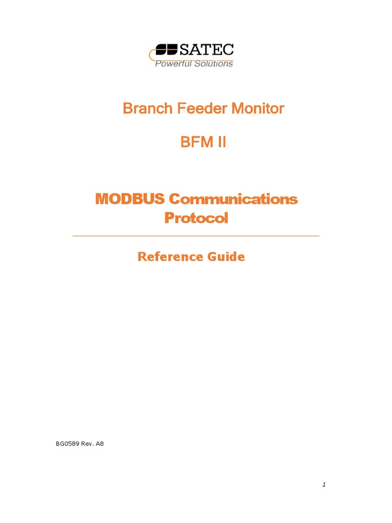 Bfm Ii Modbus Pdf Integer Computer Science Areas Of Computer Science