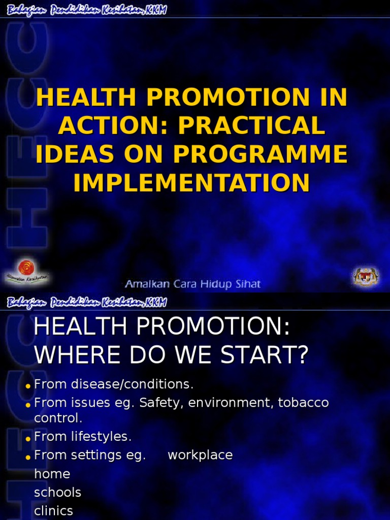 Health Promotion in Action | PDF | Health Promotion | Health Care