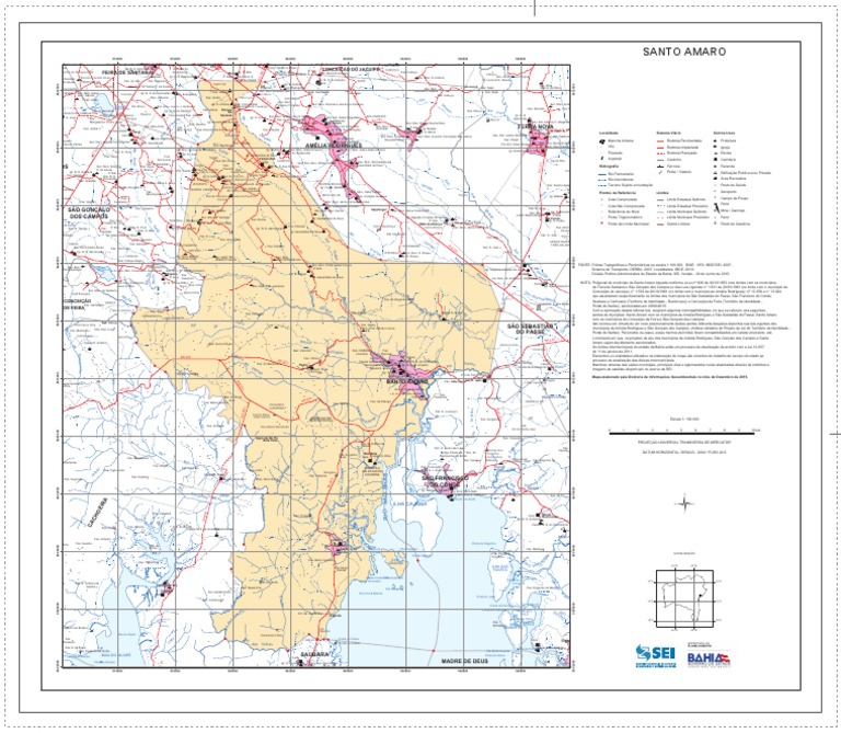 Mapa Detalhado Santo Amaro | PDF