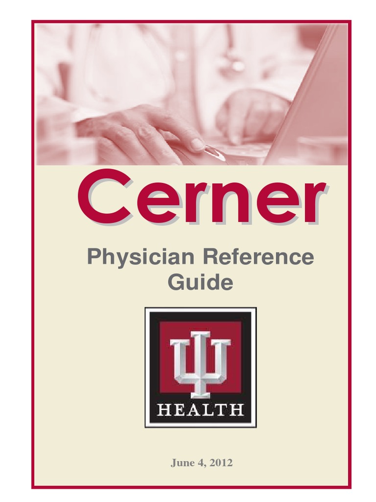 Cerner Pocket Guide 2012 | Patient | Electronic Health Record