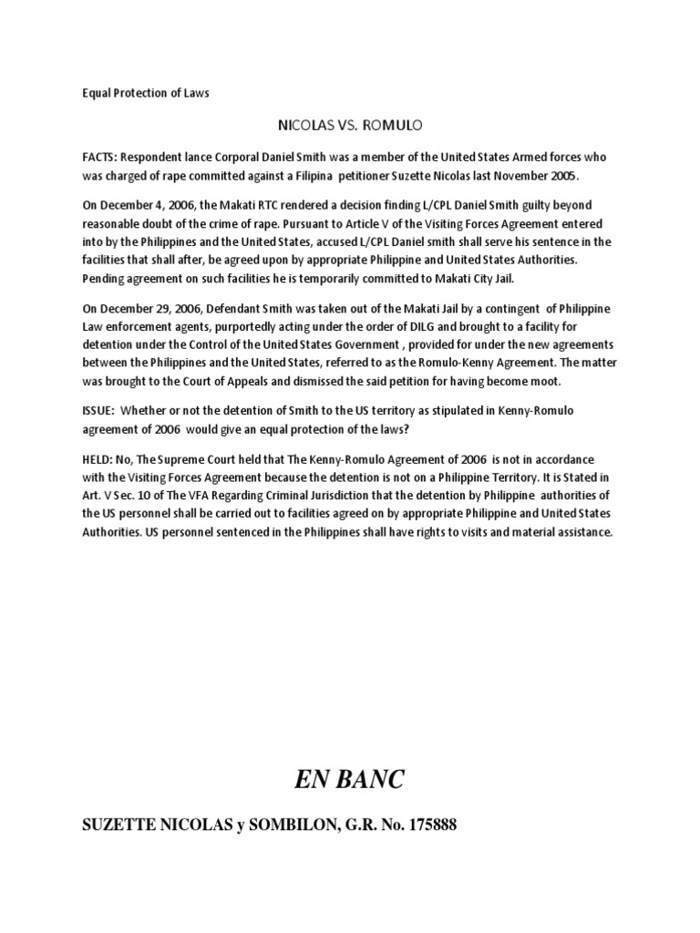 Nicolas vs. Romulo | PDF | Treaty | Ratification