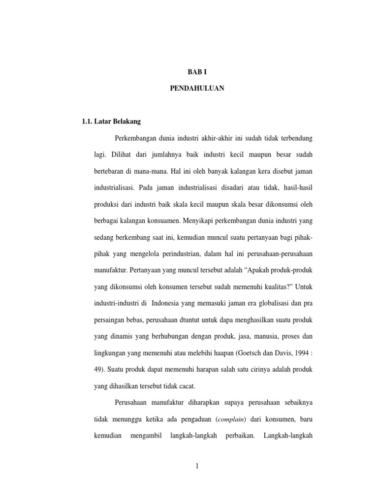 Analisis Produk Cacat Kain Polyster | PDF