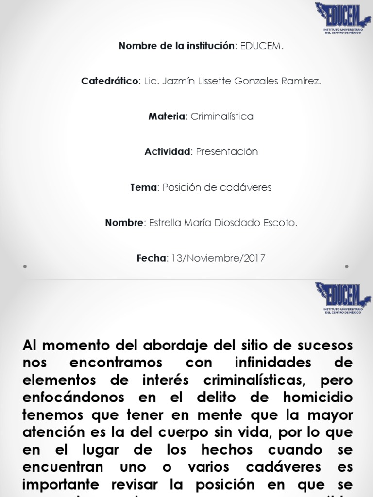 Posiciones de Cadaveres | PDF | Rodilla | Muerte