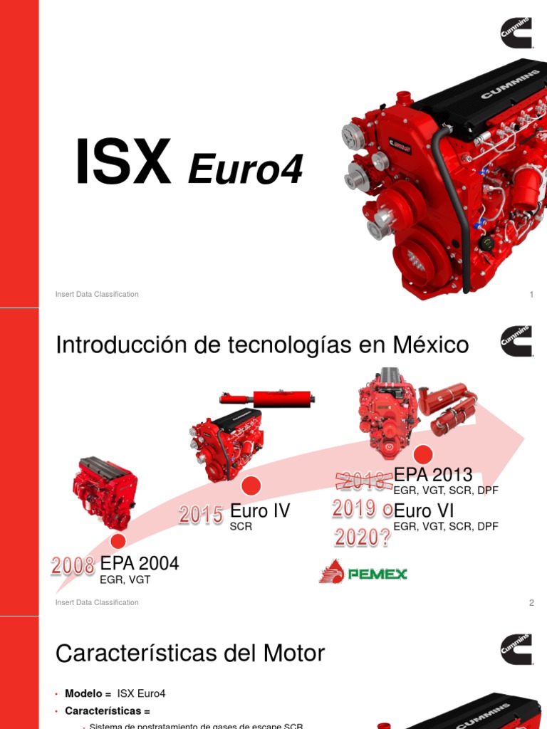 ISX Euro 4 | PDF | Turbocompresor | Motor diesel