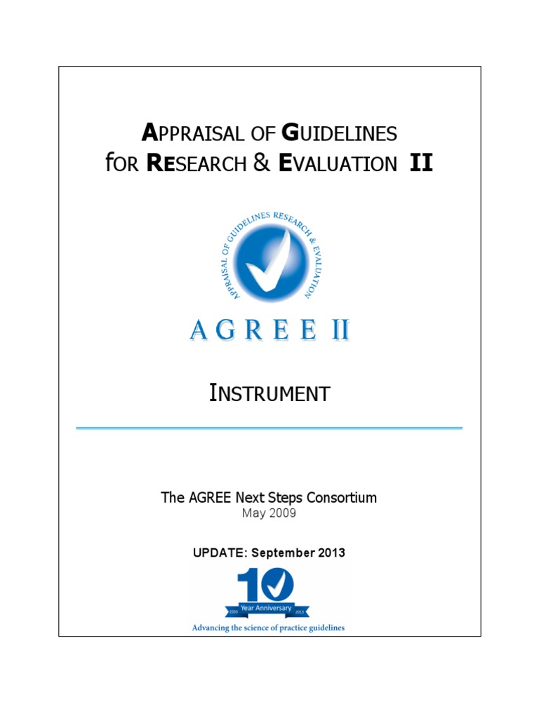 AGREE Tools For Critical Appraisal | PDF | Evidence Based Medicine ...