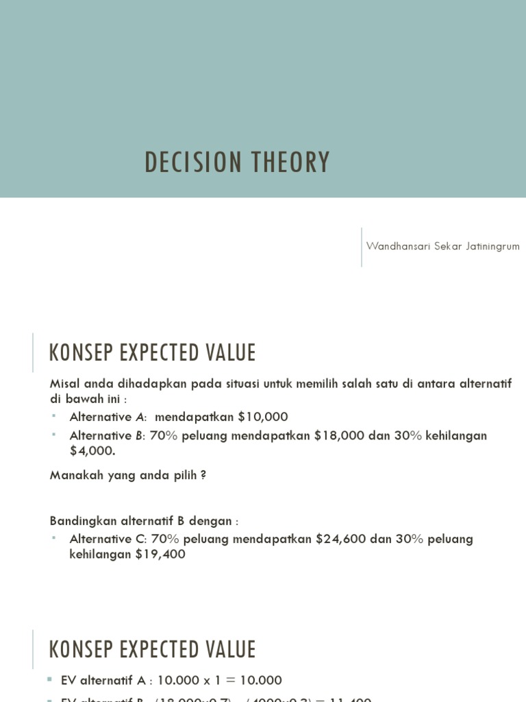 Decision Theory | PDF
