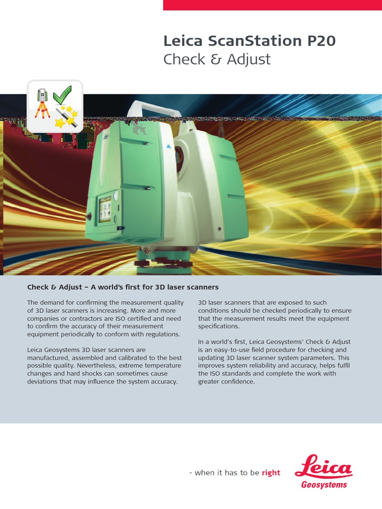 Leica ScanStation P20 FLY 807658 II.2013 en | PDF | Image Scanner ...