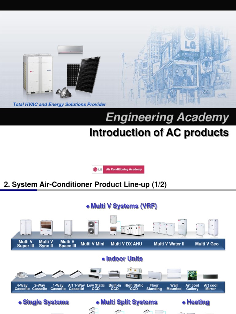 AC Products Introduction - Eng | PDF | Air Conditioning | Hvac