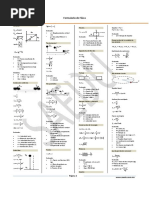 Formulario Fisica 1-Completo | PDF | Aceleración | Rotación