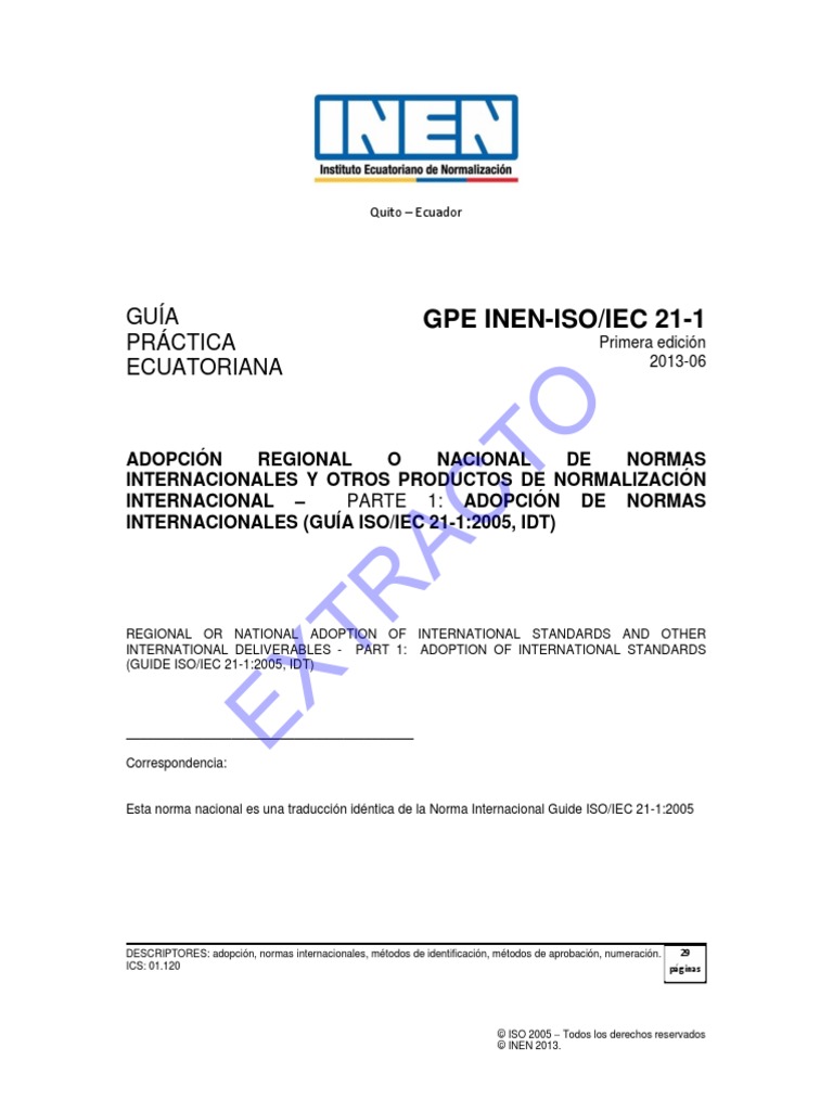 H. Gpe Inen Iso Iec 21 1extracto | PDF | Organización internacional ...