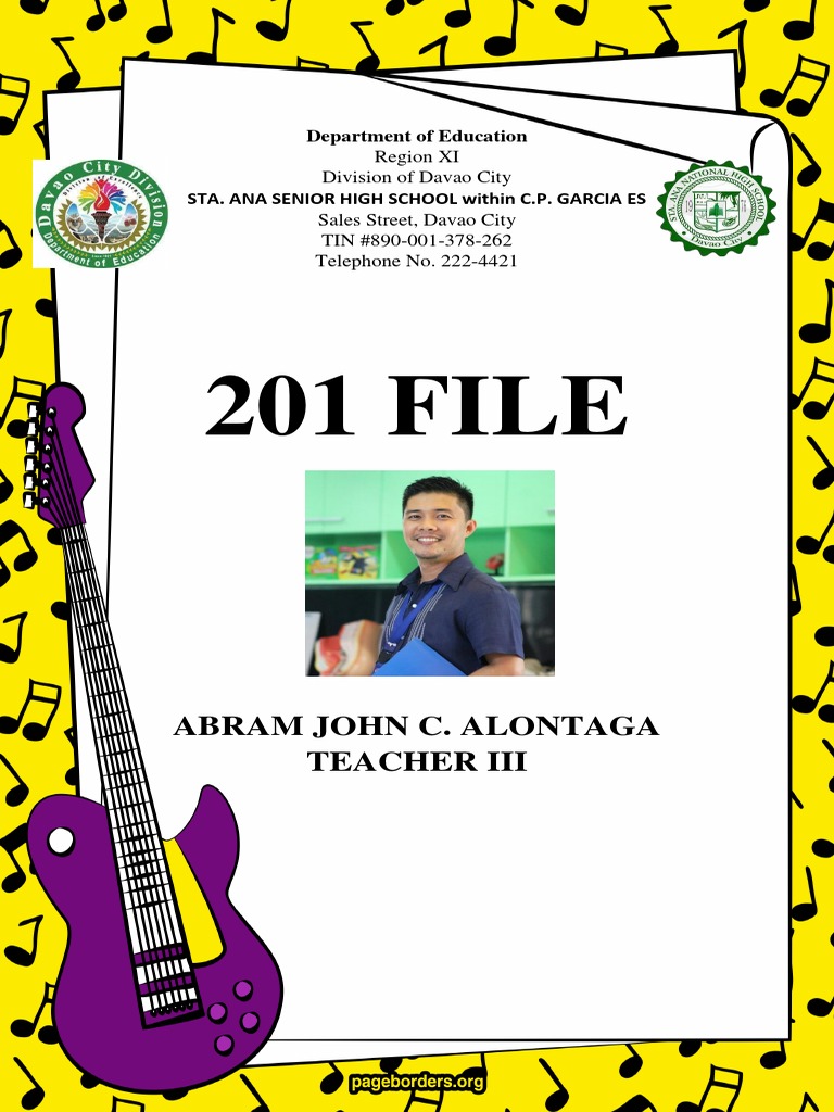 201 FILE: Abram John C. Alontaga Teacher Iii | PDF