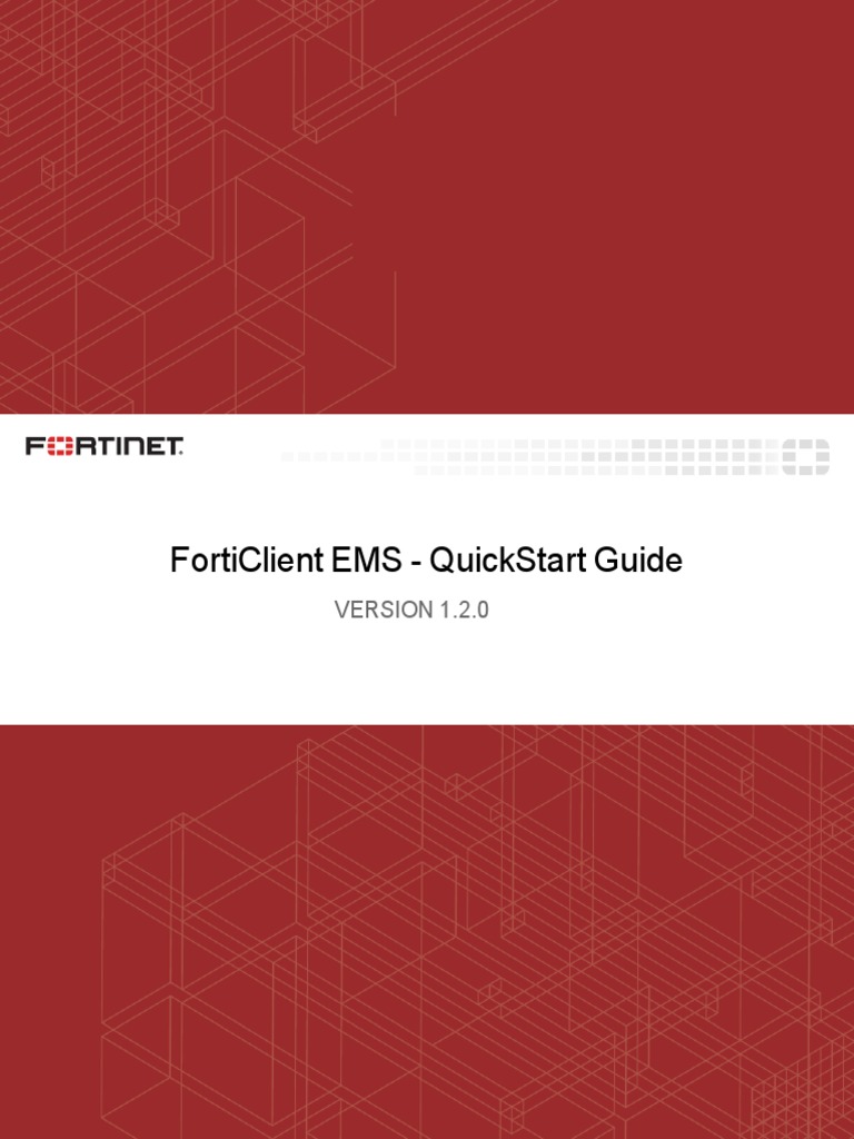 Forticlient Ems v1.2.0 Quickstart Guide | PDF | Active Directory | Port (Computer Networking)
