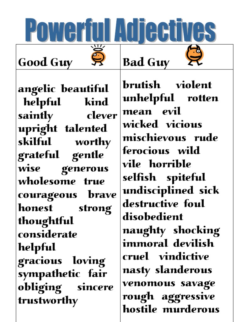 Powerful Adjectives | PDF | Law