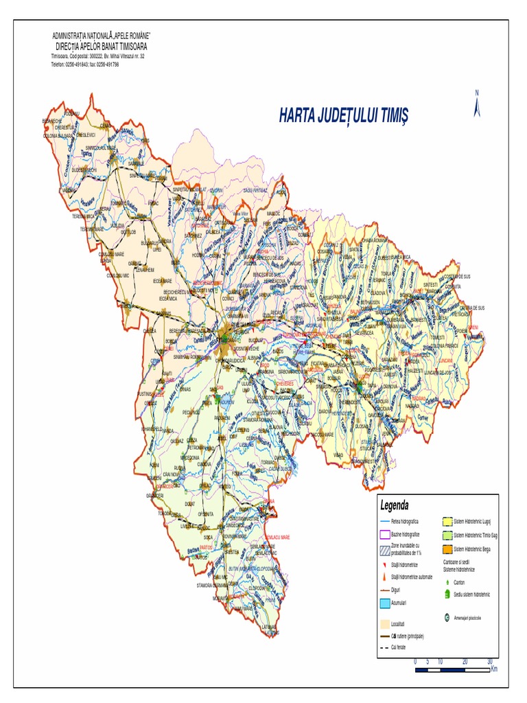 Harta Apele Romane Jud. Timis