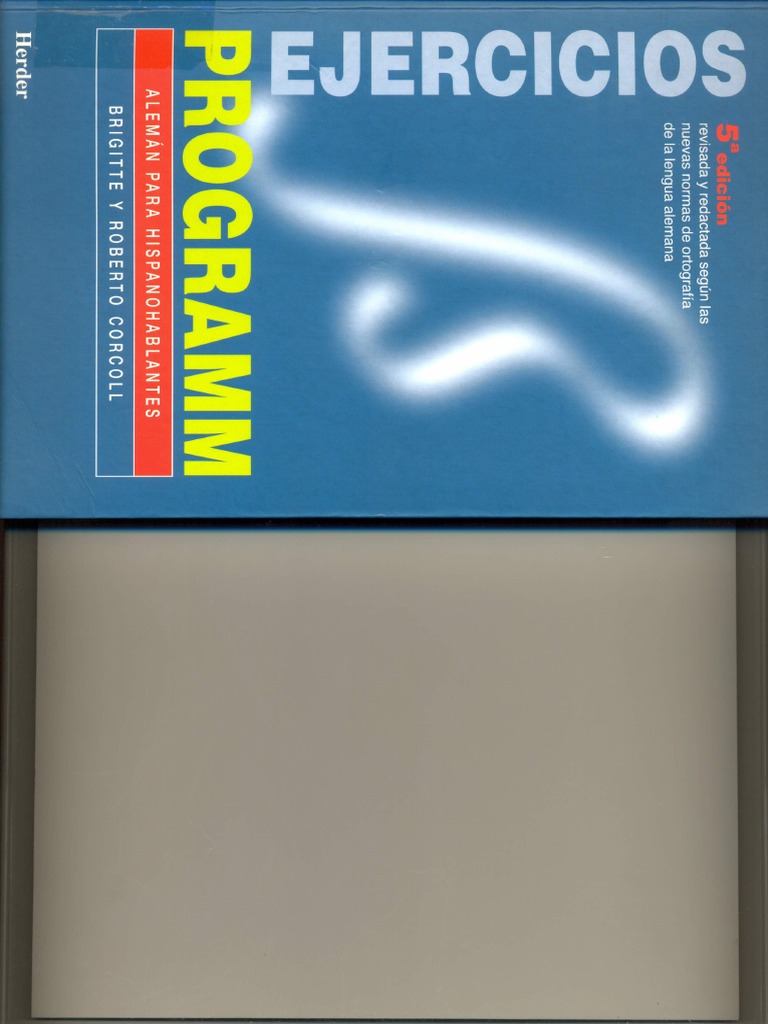 Programm Ejercicios - Alemán para Hispanohablantes | PDF