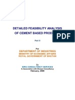 Project Report Sample - Cement Plant | PDF | Concrete | Cement