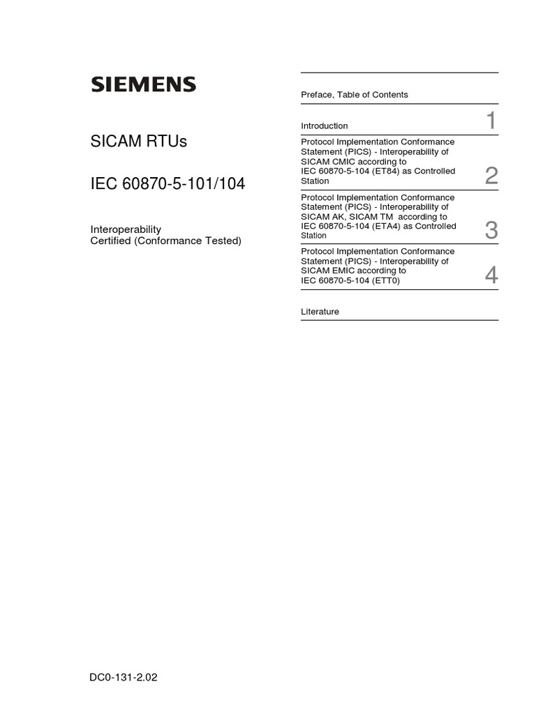 IEC 60870 5 101 104 INTOP Certified ENG | PDF | Bit Rate | Interoperability