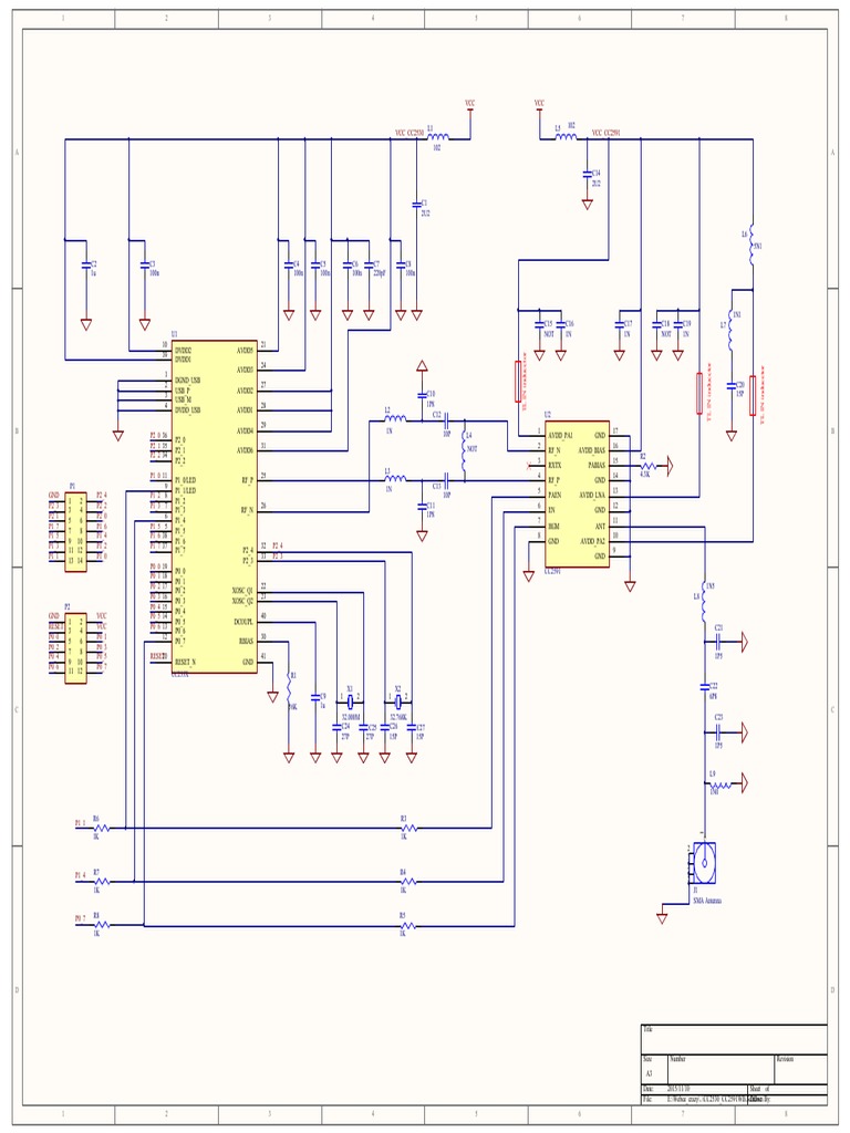 WeeBee Z-0002+ZigBee+Schematic | PDF