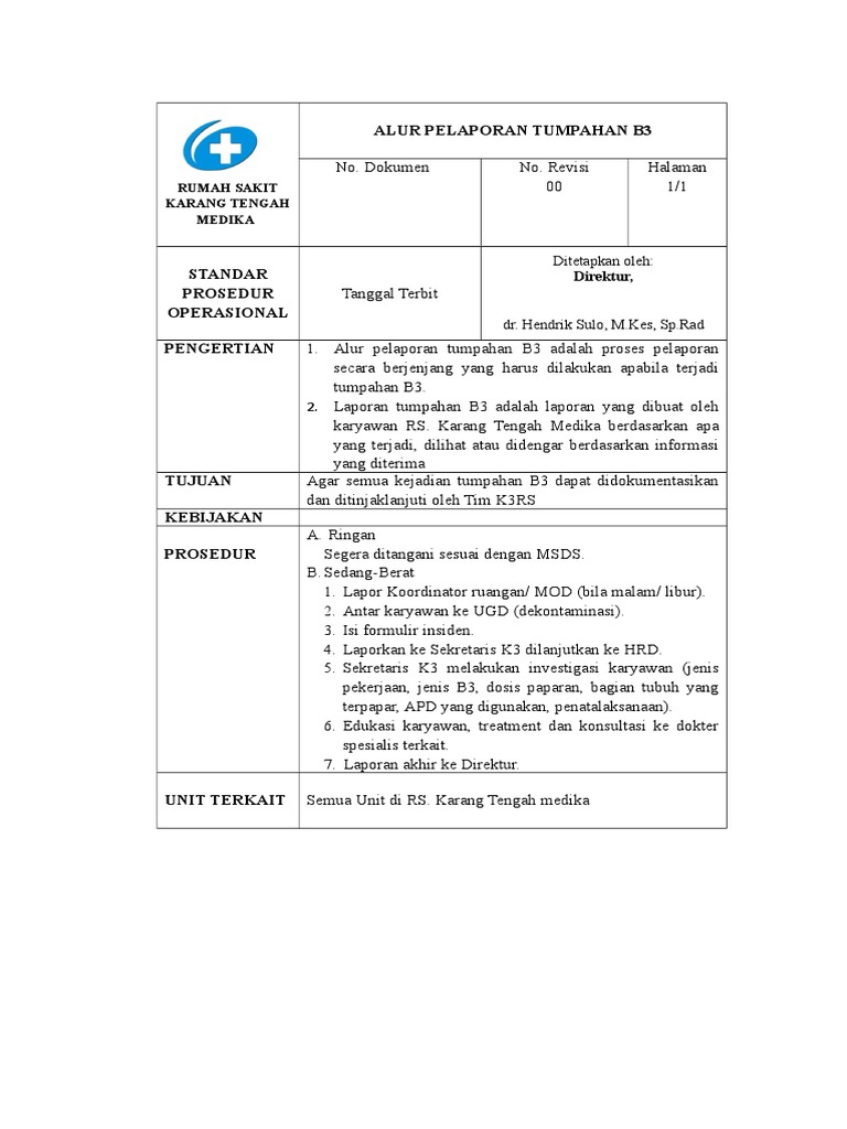 Alur Pelaporan B3 | PDF