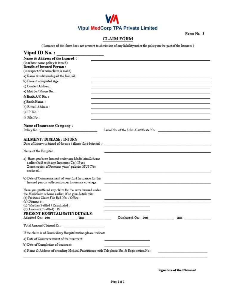 Medical Claim Form Submission Guide | PDF