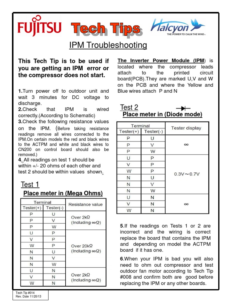 IPM Module Fault Troubleshooting Guide | PDF