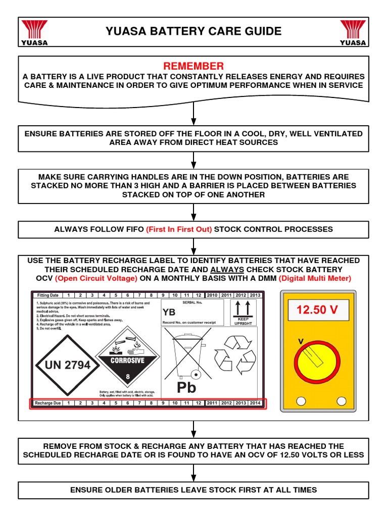 Yuasa Battery Care Guide | PDF