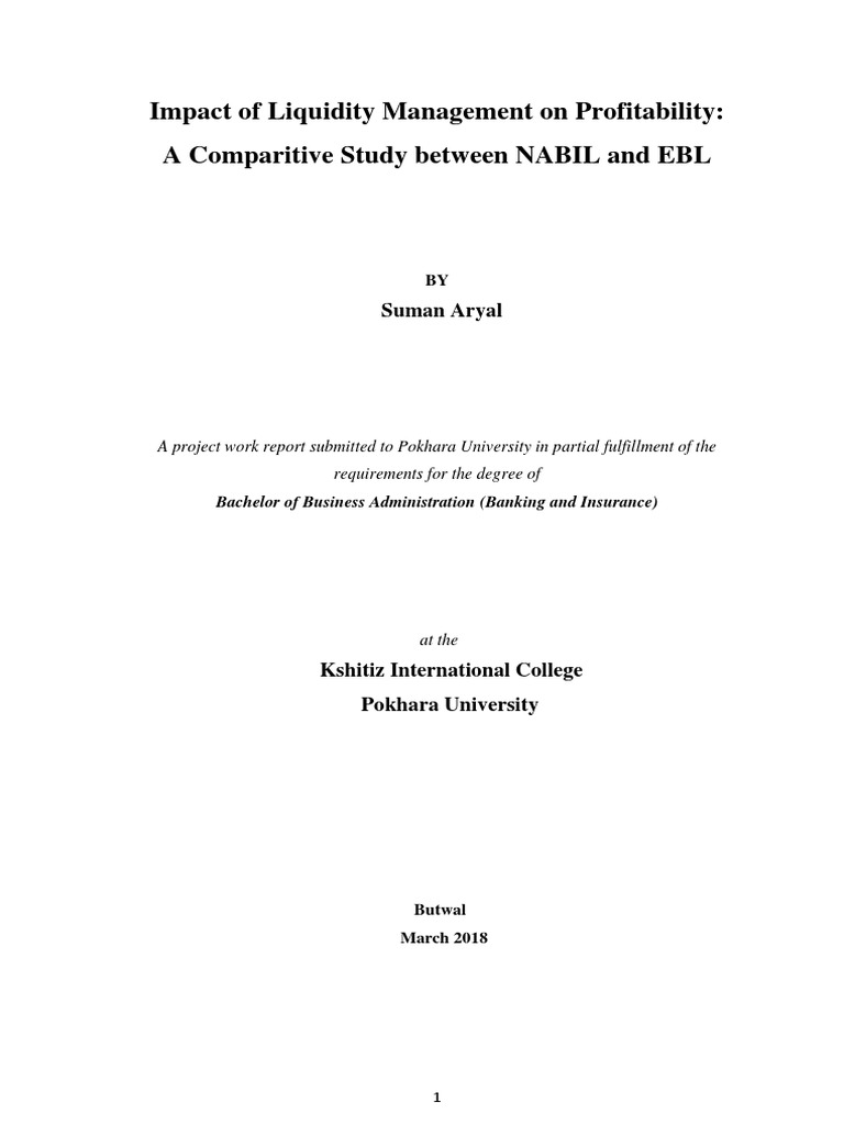 Suman Report Writing 1 | PDF | Market Liquidity | Deposit Account