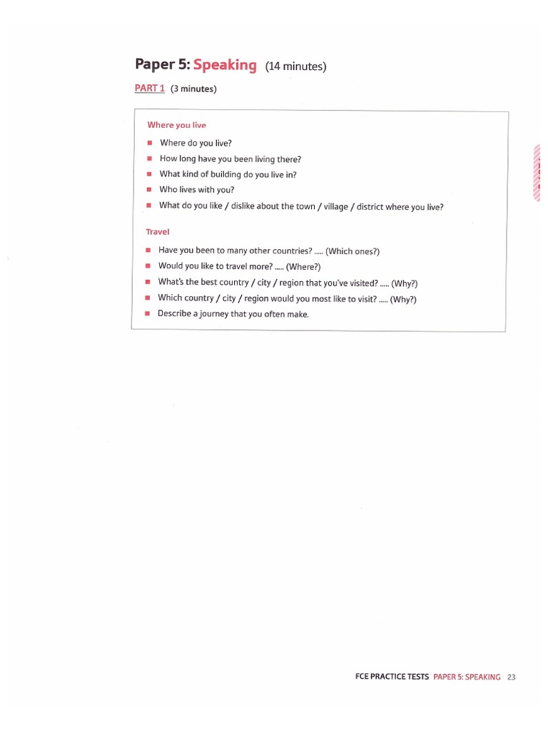 FCE Practice Tests | PDF