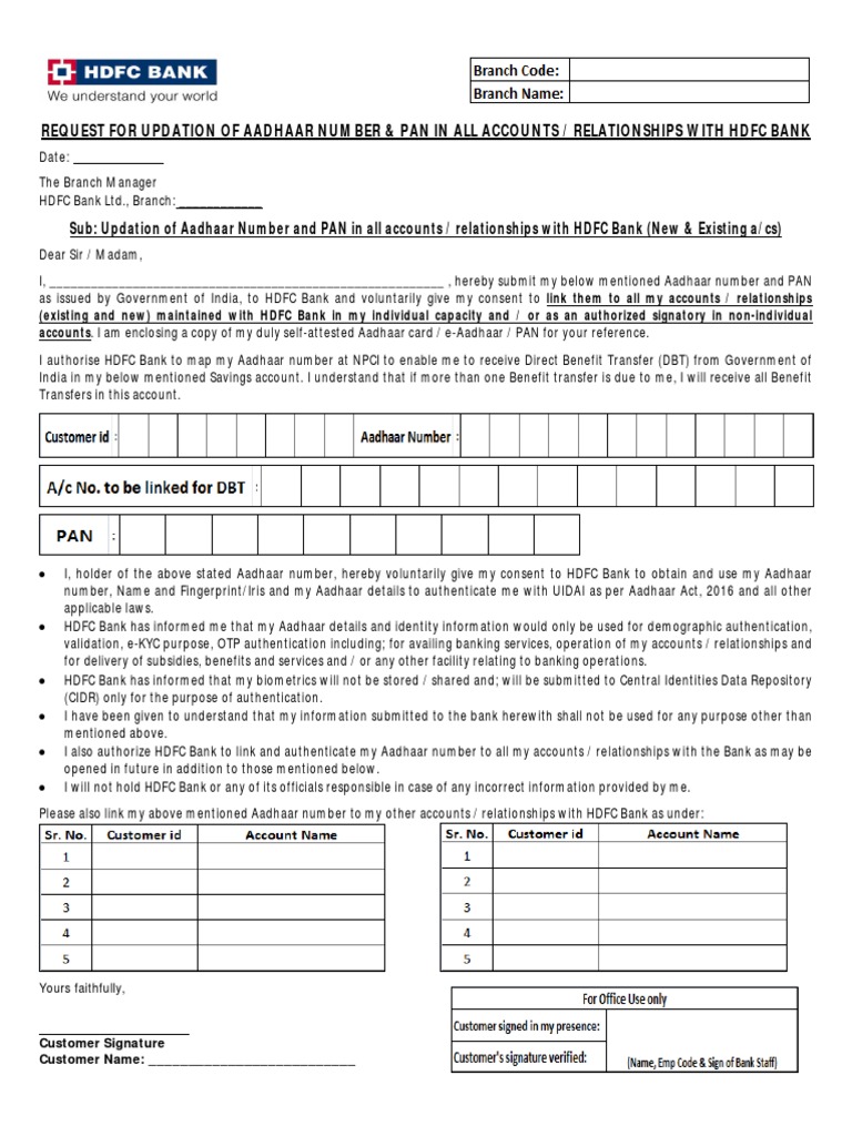 Aadhaar Updation Form | PDF | Official Documents | National Security