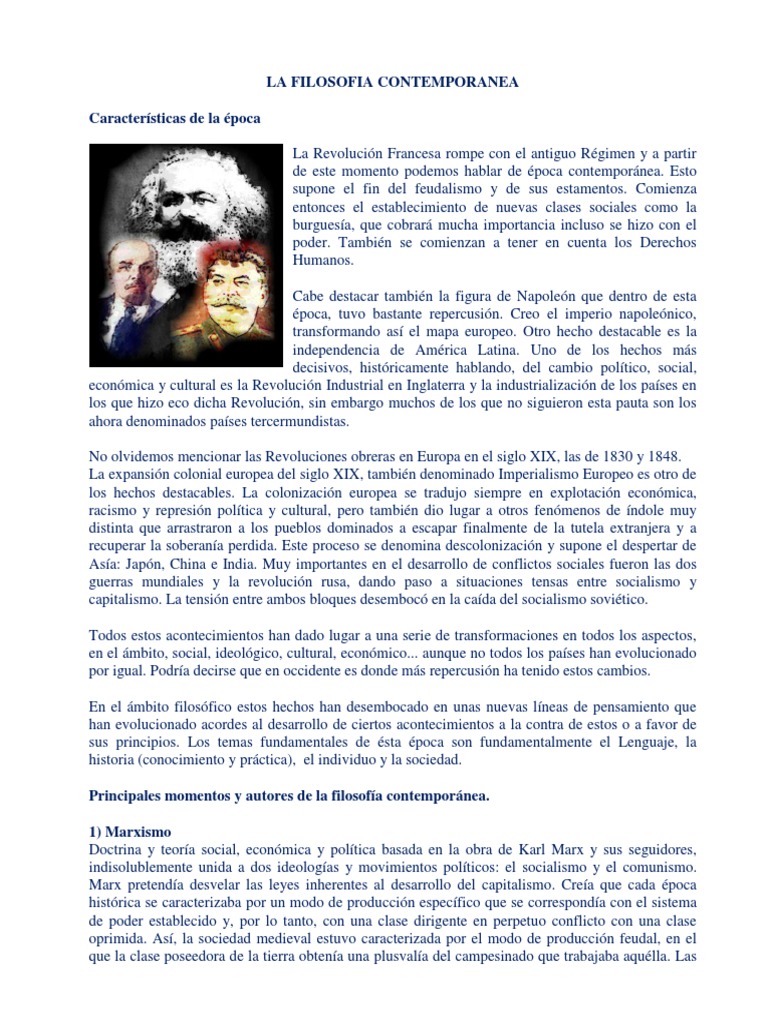 La Filosofia Contemporanea | PDF | Positivismo | Science