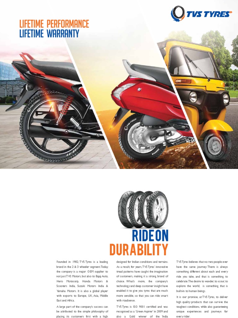 TVS Tyres Product Catalogue PDF | PDF | Tire | Wheel