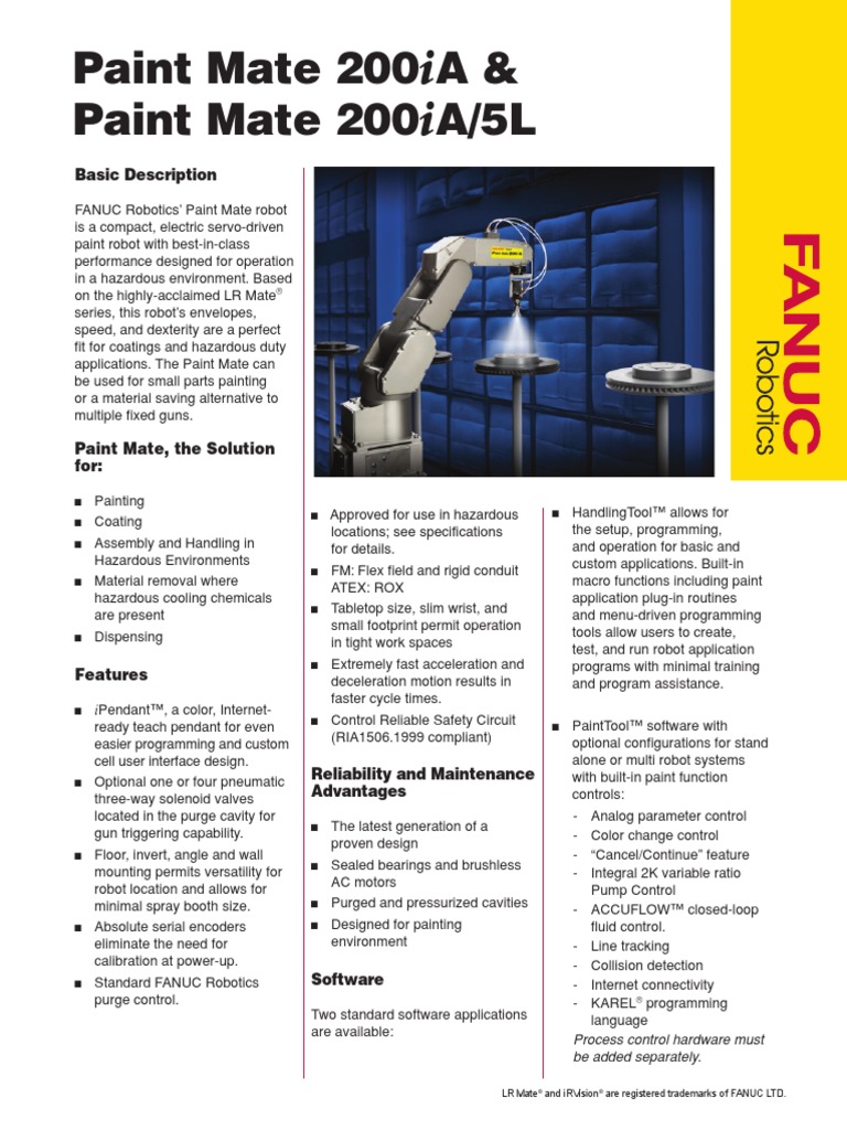 Paint Mate 200ia Series - 27 | PDF | Input/Output | Robotics