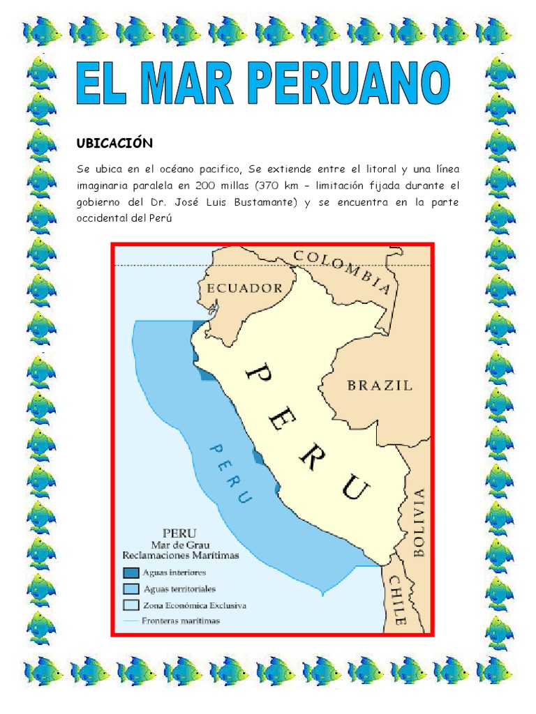 Ubicación y características del mar peruano | PDF | Perú | océano Pacífico