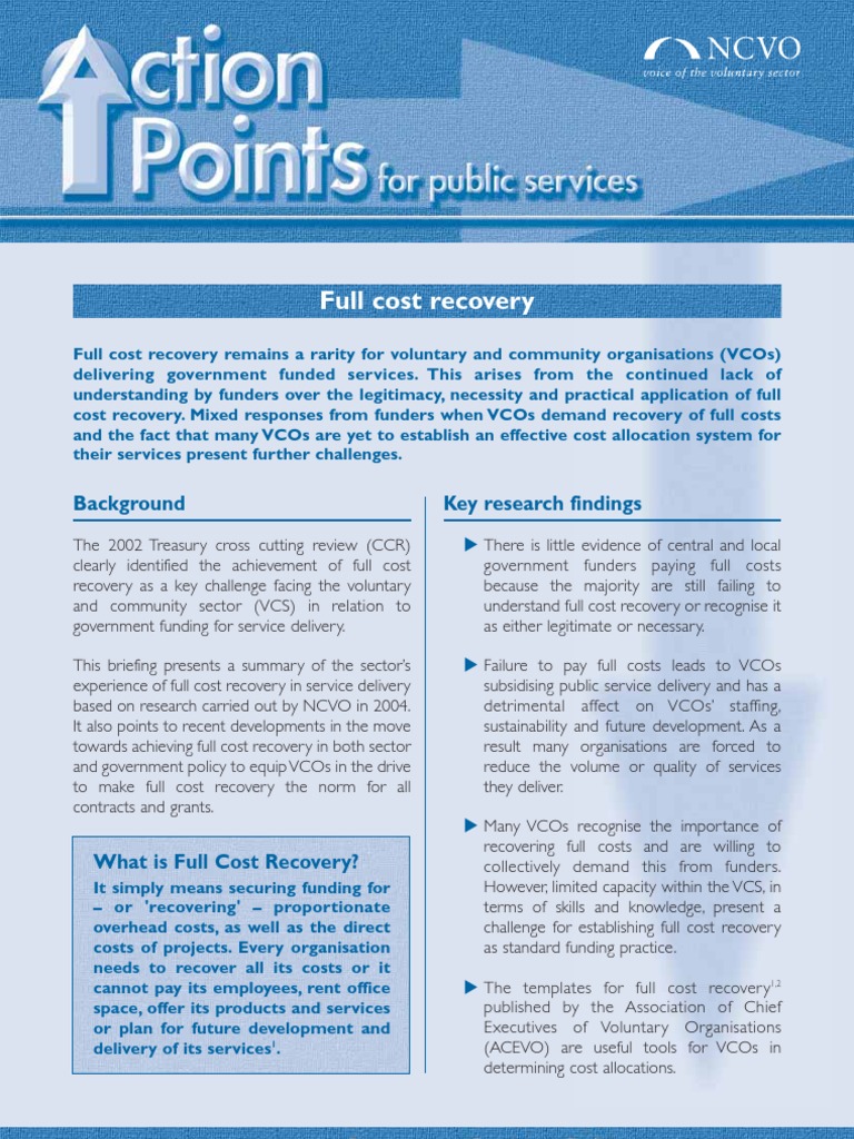 Full Cost Recovery: Background Key Research Findings | Download Free ...