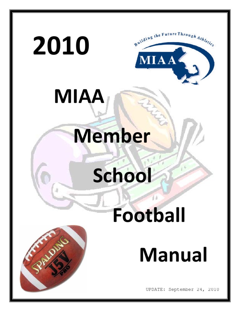 MIAA Football Manual General 2010 | PDF | Massachusetts | Schools