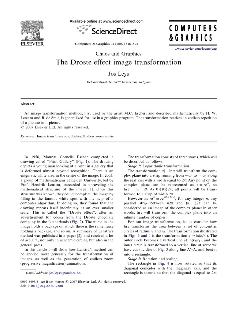 The Droste Effect Image Transformation | PDF | Area | Rectangle