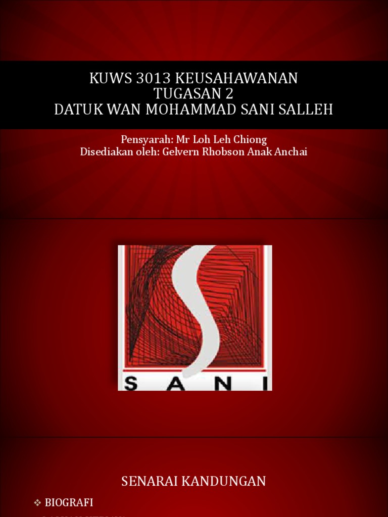 Kuws 3013 Keusahawanan - Kajian Kes | PDF