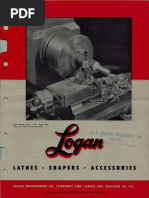 Logan 820 Lathe Manual | PDF | Machine Tool | Machines