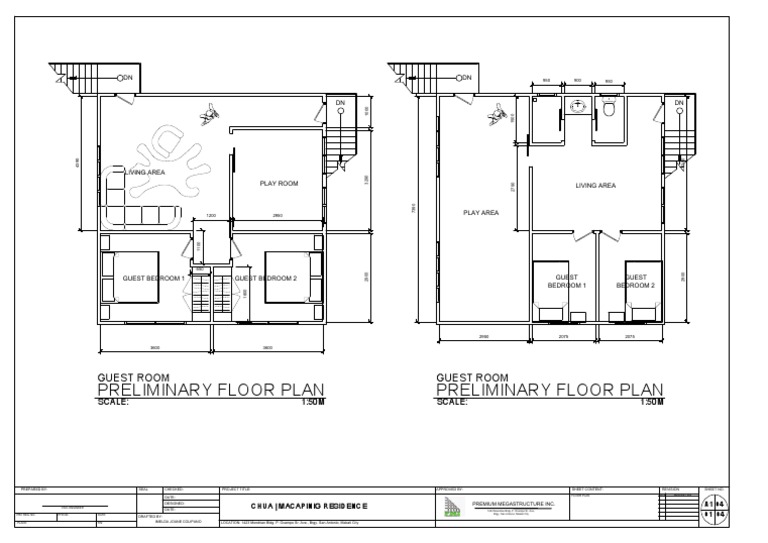 Preliminary Floor Plan Preliminary Floor Plan: Guest Room Guest Room | Download Free PDF ...