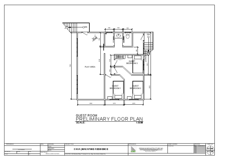 Preliminary Floor Plan: Guest Room | PDF