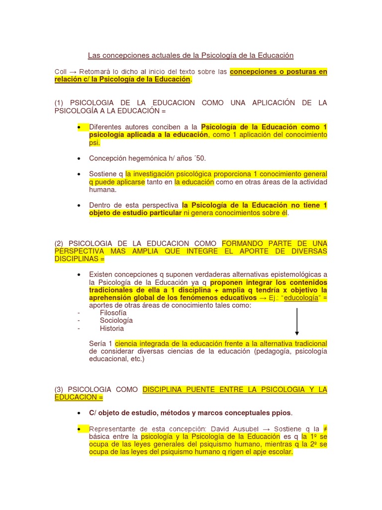 Cesar Coll | PDF | Psicología Educacional | Sicología