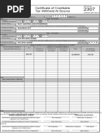 BIR Form 2306: Certificate of Final Tax Withheld | PDF | Withholding ...