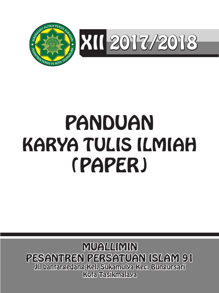 Panduan KTI Pesantren Persis 91 | PDF | Karier & Perkembangan | Seni